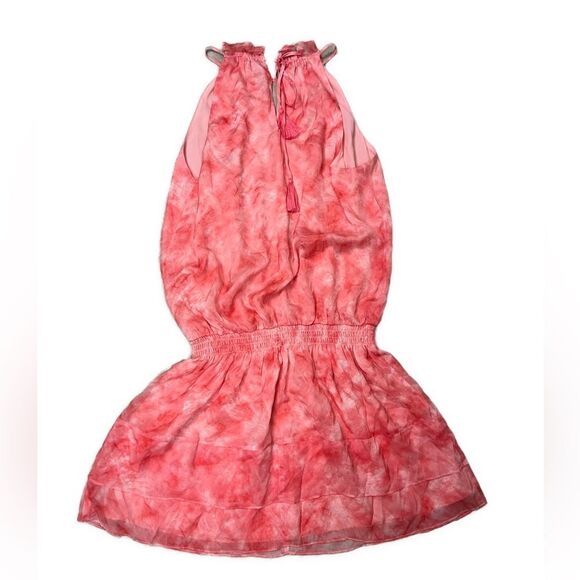 Ramy Brook | Dresses | Ramy Brook Mackie Dress Pink Blouson Silk Blend ...